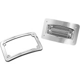 Kuryakyn Curved Laydown License Plate Mount With Frame | MotoSport