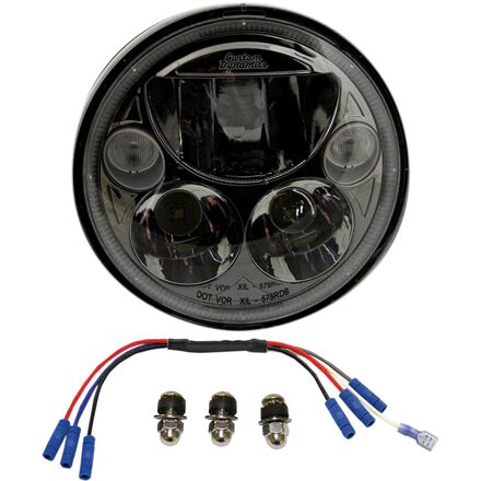 Shop Custom Dynamics TruBEAM Halo 5.75in Headlight With Hi/Lo Ring And ...