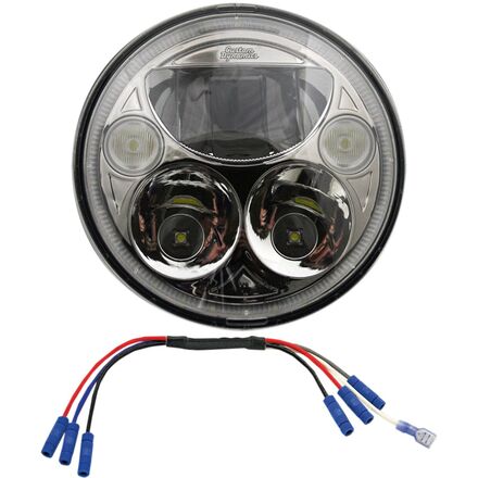Shop Custom Dynamics TruBEAM Halo 5.75in Headlight With Hi/Lo Ring Kit ...