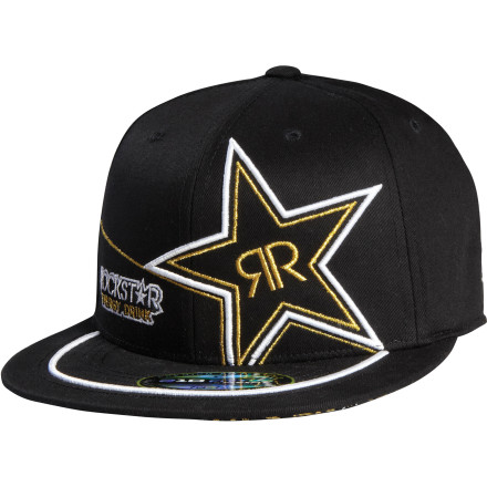 Shop Fox Racing Rockstar Golden 210 Flexfit Hat [obs] | MotoSport ...