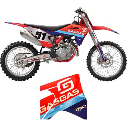 Shop Factory Effex Chrome Series Shroud Graphic Kit - GasGas | MotoSport
