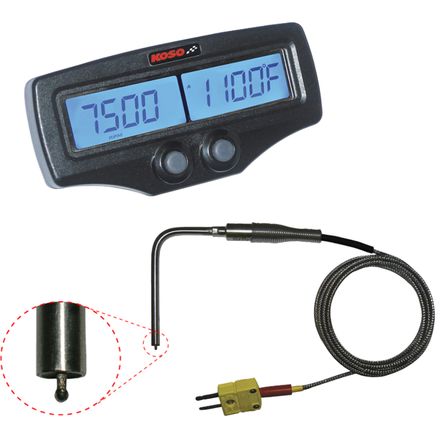 Koso Dual EGT With RPM & Water Temperature Gauge | MotoSport