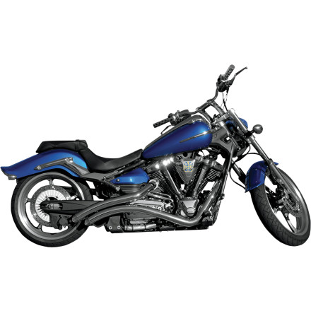 Shop LA Choppers Curvedd Slash-Cut Exhaust System | MotoSport (Legacy URL)