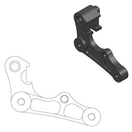 Moto-Master Caliper Adapter Bracket | MotoSport
