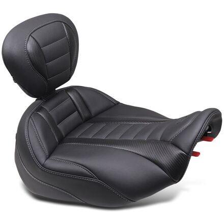 Mustang Touring Solo Seat With Driver Backrest | MotoSport
