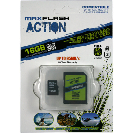 Shop Maxflash Action Hyperspeed U3 Micro SD Memory Card | MotoSport ...