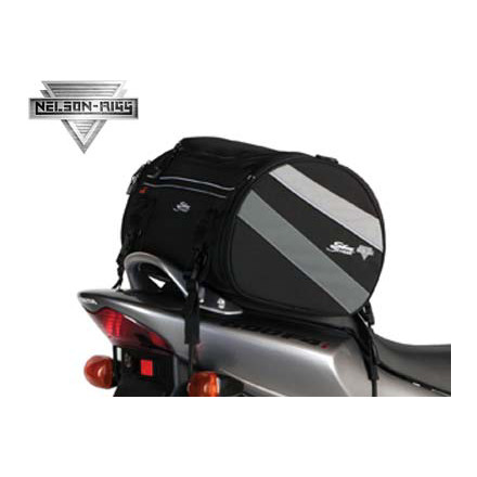 Nelson-Rigg Silver Streak Barrel Tail Bag [obs] | MotoSport (Legacy URL)