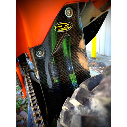 P3 Carbon Mud Flap & Shock Guard | MotoSport
