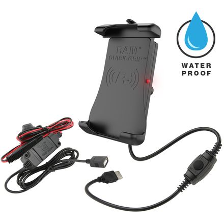 RAM Mounts Quick-Grip Wireless Charging Phone Holder | MotoSport